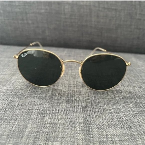 Ray-Ban | Accessories | Rayban Round Metal Gold Frame Sunglasses | Poshmark